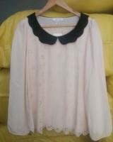 China Lady girl chiffon shirts with high quality and soft nice finish for sale