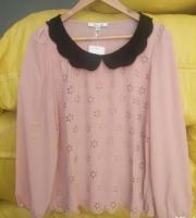 China Lady girl chiffon shirts with high quality and soft nice finish for sale