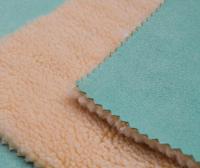 China Suede composite cashmere winter warm coat fabric, composite fabric clothing fabric for sale