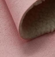China New fashion fabric free samples of pink suede composite lambskin composite soft cotton wool for sale