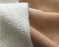 China Suede composite cashmere Terry cloth composite fastness good imitation leather fashion cotton shoe jacket fabric for sale