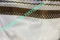 China 100% Spun Polyester Voile Embroidery Sudan Shoawl Usage White color 36' high quality for sale