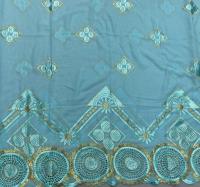 China high quality Voile fabrics embroidery sudan robe swiss hijab scarf for muslim women for sale