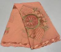China high quality Voile fabrics embroidery sudan robe swiss hijab scarf for muslim women for sale