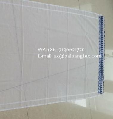 China Africa Emma Sudanese Arabia Scarf Turban embroidery white color jacquard hot embroidery for sale