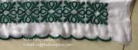 China Africa Emma Sudanese Arabia Scarf Turban embroidery white color jacquard hot embroidery for sale