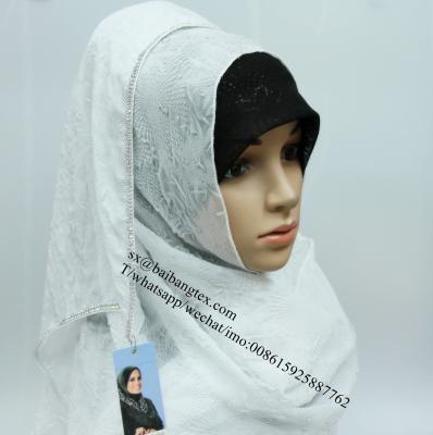 China SPUN POLYESTER SCARF/HAJIB for sale