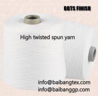 China BBTSFINISH spun polyester yarn voile yarn high twisted yarn voile fabric scarf embroidery for sale