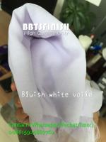 China Bluish white white voile muslim fabric hajib head cover scarf fabric made by BAIBANG BBTS FINISH HIGH quality super fabr for sale