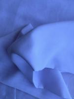 China Bluish White 9100 Spun Polyester Voile Fabric For Muslim Scarf for sale