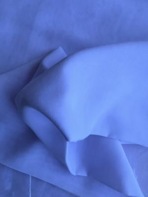 China Bluish White 9100 Spun Polyester Voile Fabric For Muslim Scarf for sale