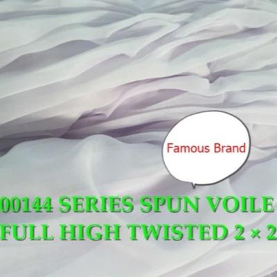 China 00144 00187 00196 00197 Spun Polyester High Twisted Full Voile for sale