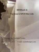 China high twisted spun polyester full voile bluish white color 9100series high quality Japan Komatsu finishing 44 and 58inche for sale