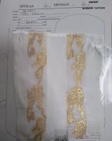 China Metalic jacquard polyester design fabric metalic satin metalic chiffon for sale
