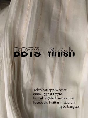 China Silver Spun polyester high twisted voile super high quality 2S/2Z 2X2 quality original BBTSfinish for sale