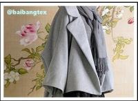 China 100% polyester melton woolen fabric warm for winter stock lots for sale