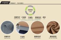 China 100% polyester melton woolen fabric warm for winter stock lots for sale