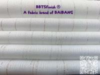 China metallic strips of polyester chiffon fashion fabric for sale