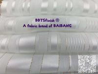 China metallic strips of polyester chiffon fashion fabric for sale