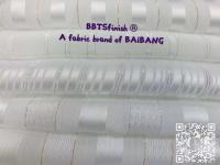 China metallic strips of polyester chiffon fashion fabric for sale