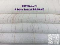 China metallic strips of polyester chiffon fashion fabric for sale