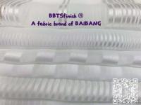 China metallic strips of polyester chiffon fashion fabric for sale