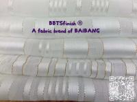 China metallic strips of polyester chiffon fashion fabric for sale