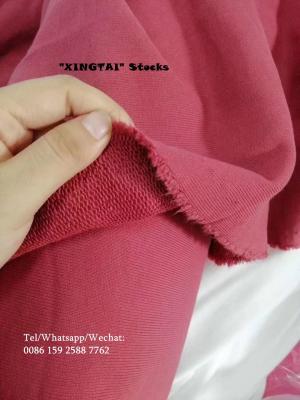 China Cotton sweatshirt fabric stock lot with highest quality cheapest price by dyeing lots color available for sale