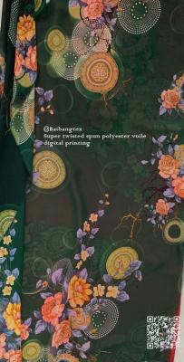 China Digital spun polyester voile super twisted 2s/2z 1900t printing highest quality MADE IN JAPAN for sale