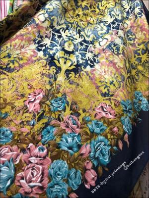 China 100% Spun polyester voile نسج البوليستر الفوال  MADE IN JAPAN printing 58