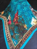 China 100% Spun polyester voile نسج البوليستر الفوال  DIGITAL printing 58
