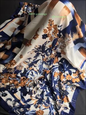 China 100% Spun polyester voile نسج البوليستر الفوال  DIGITAL printing 58