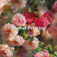 China Spun polyester voile 3D Digital Printing super finishing quality Japanese Quality finishing fabrics for fashion for sale
