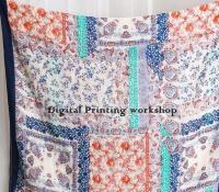 China 100% Spun polyester voile نسج البوليستر الفوال  DIGITAL printing 58