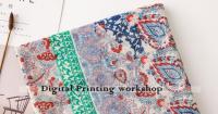 China 100% Spun polyester voile نسج البوليستر الفوال  DIGITAL printing 58