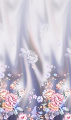 China 100% SPUN POLYESTER VOILE PRINTING FABRIC ,50,000 Designs available for printing degital printing for sale