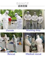 China Spot wholesale isolation clothing Siamese hooded isolation clothing Non-medical epidemic isolation clothing Dust-free wo for sale