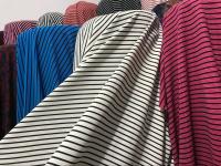 China Fabric Knitting 3d strips design stock lot high quality cheap price fashion fabric design for sale
