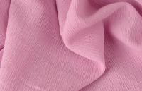 China 100% cotton crepe wrinkle fabric plain dyed high quality for sale