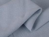 China 100% cotton crepe wrinkle fabric plain dyed high quality for sale