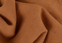China 100% cotton crepe wrinkle fabric plain dyed high quality for sale
