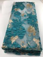 China African lace fabric High Quality Embroidered Brocade Lace french Tulle Lace Fabric for nigeria party dress for sale