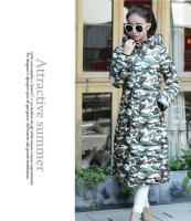 China Fashion Winter Cotton Padded Jacket Women Thick Print Female Coat Parka Warm Winter Long Jackets Ladies Overcoat for sale