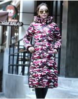 China Fashion Winter Cotton Padded Jacket Women Thick Print Female Coat Parka Warm Winter Long Jackets Ladies Overcoat for sale