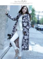 China Fashion Winter Cotton Padded Jacket Women Thick Print Female Coat Parka Warm Winter Long Jackets Ladies Overcoat for sale