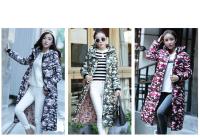 China Fashion Winter Cotton Padded Jacket Women Thick Print Female Coat Parka Warm Winter Long Jackets Ladies Overcoat for sale
