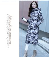 China Fashion Winter Cotton Padded Jacket Women Thick Print Female Coat Parka Warm Winter Long Jackets Ladies Overcoat for sale