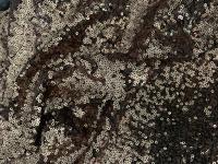 China Seqiun embroidery full width 3mm bright sequin dress fashion fabric for sale