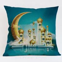 China 2020 Muslim Halal Ramadan Eid Mubarak Home Decoration Supplies Pillow Sleeve Custom without Pillow for sale