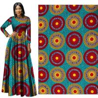 China Spring New African Ethnic Clothing Cotton Printed Cloth Amazon Cross-Border Batik Fabric Wholesale for sale